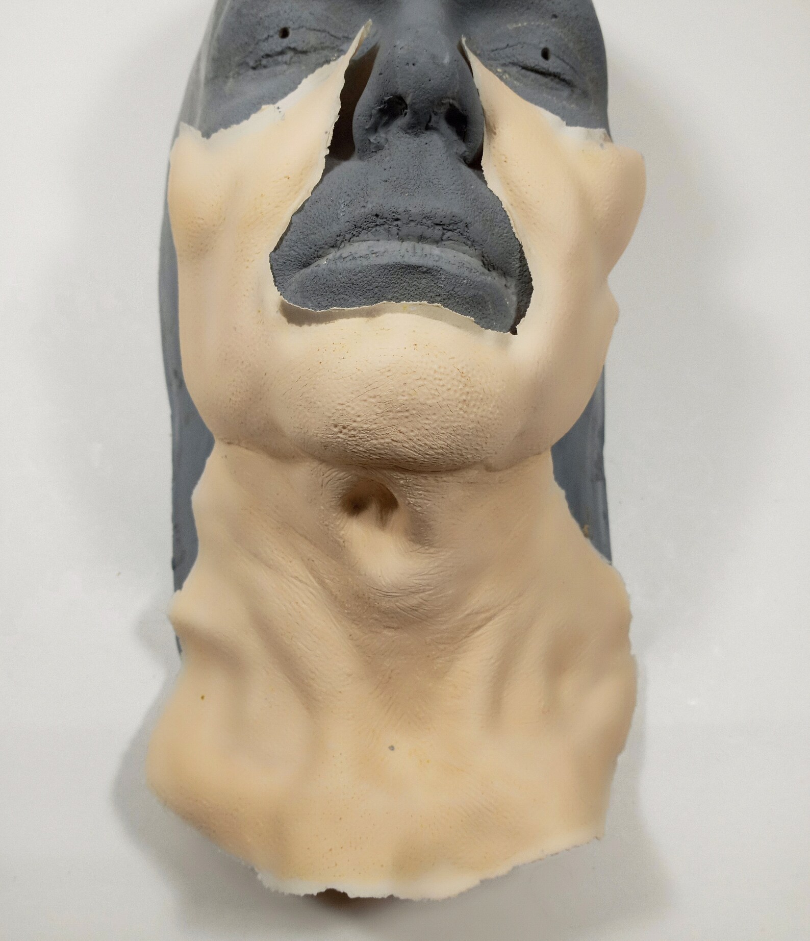 Old Age Cheeks & Neck Foam Latex Prosthetic - Brando Style