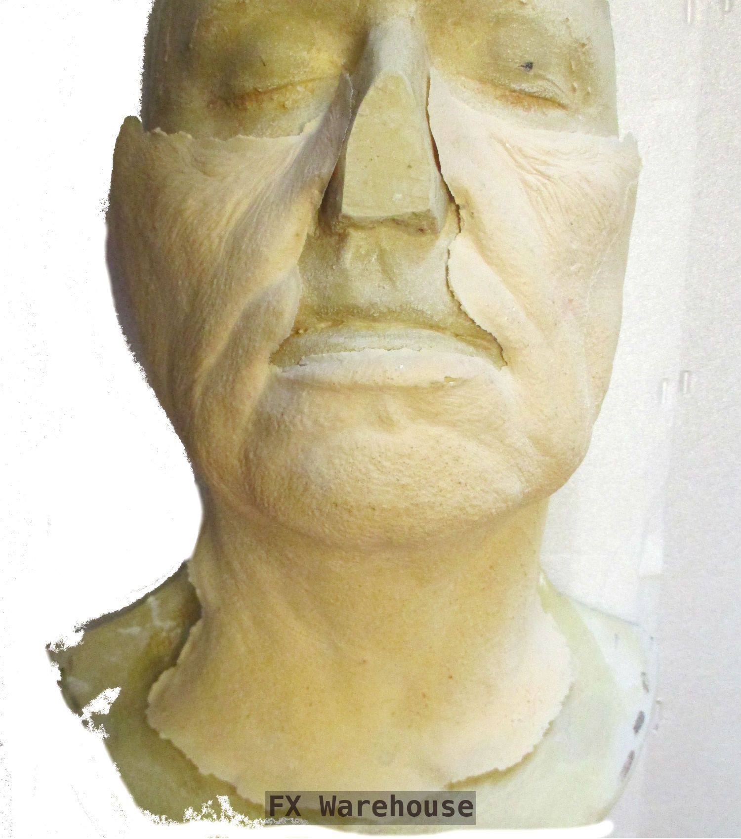 Old Age Cheeks & Neck Foam Latex Prosthetic - Brando Style